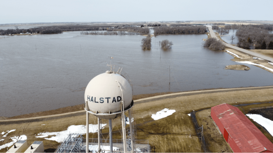 Flood Control Protection Project In Halstad | Houston Engineering
